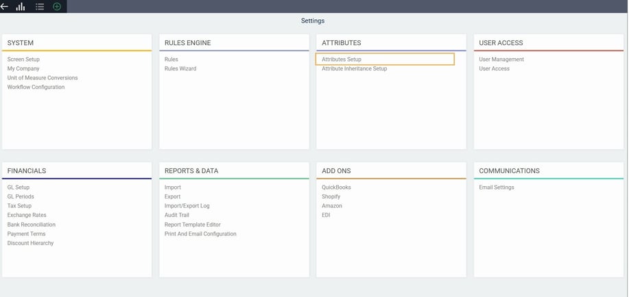 Setting up box template attributes