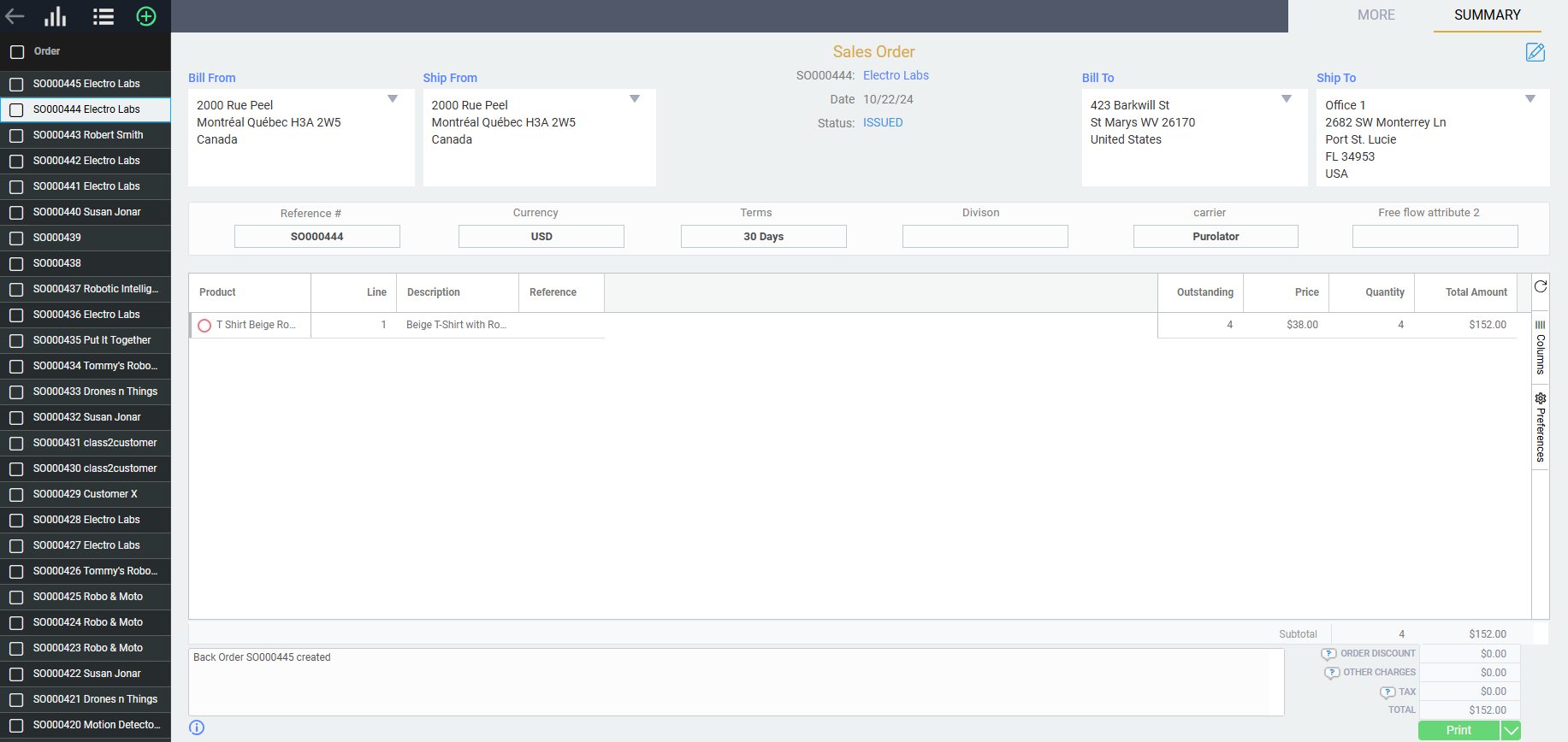 How do transaction screens work